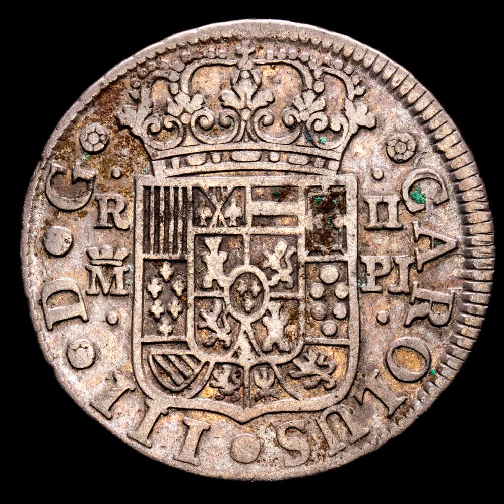 Carlos III (1759-1788) 2 reales. 1766. Madrid. PJ. (Cal-614). Ag. 5,66 ...