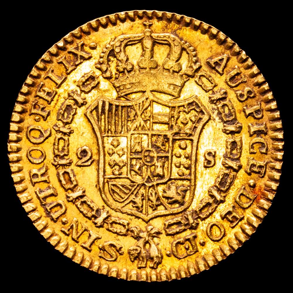 Fernando VII (1808-1833). 2 escudos. 1820. Sevilla. CJ. (Cal-1676). Au ...
