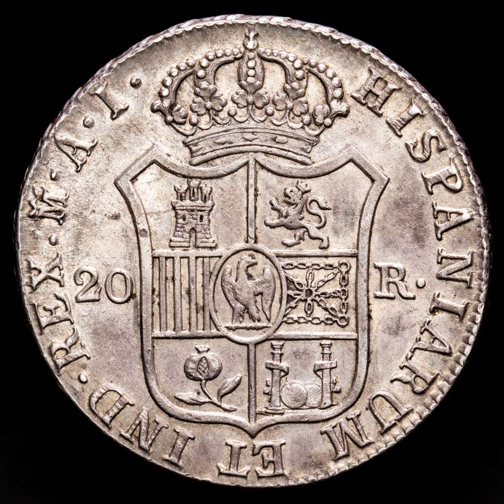 José Napoleón (1808-1814). 20 reales. 1809. Madrid. AI. (Cal 2019-36 ...